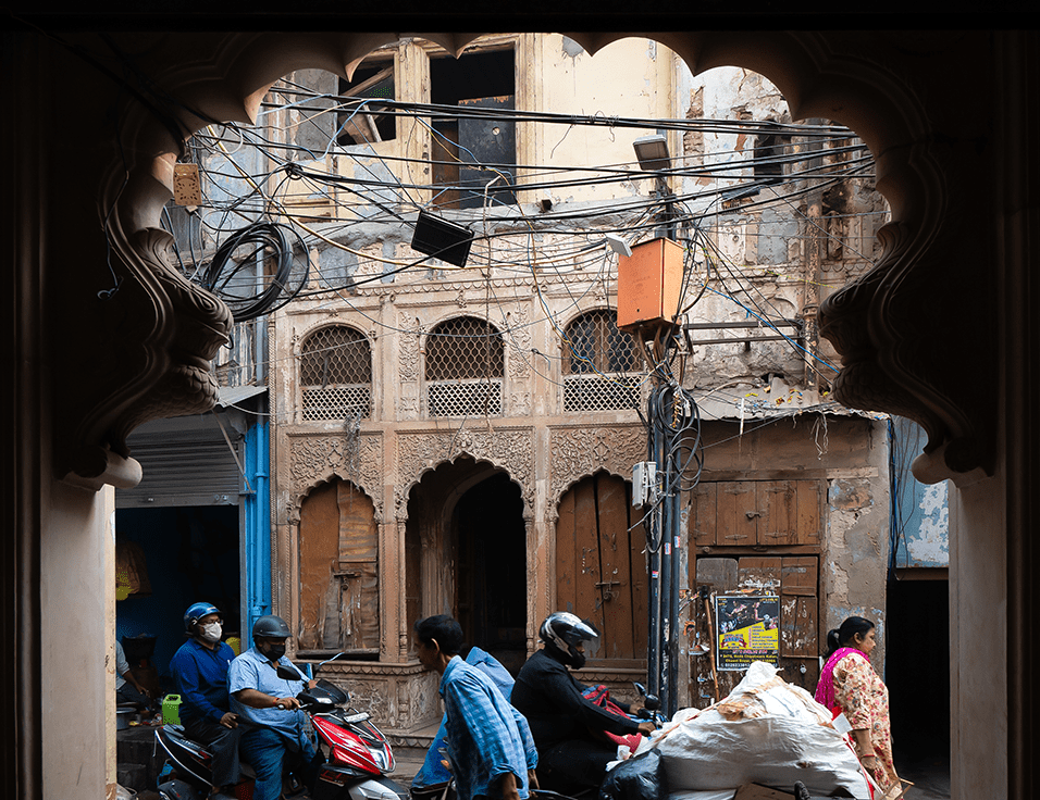 The Arched Gateways of Havelis in Old Delhi